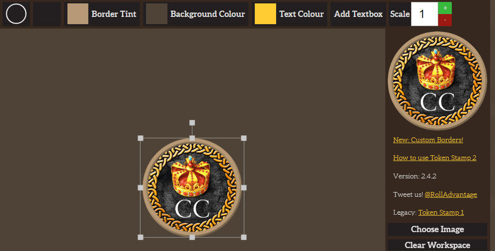 RollAdvantage's Token Stamp - GM Wintermute