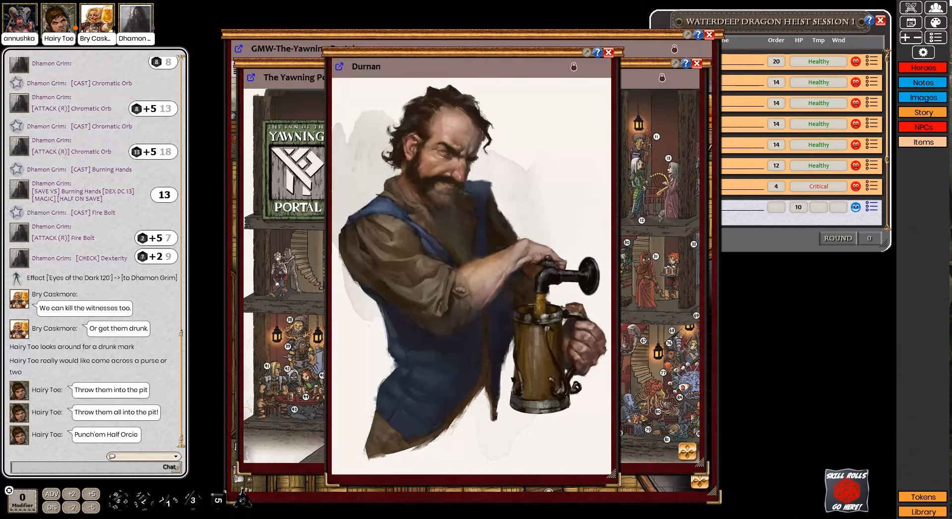Waterdeep Dragon Heist Session 0/1 - Drinks At The Yawning Portal - GM ...