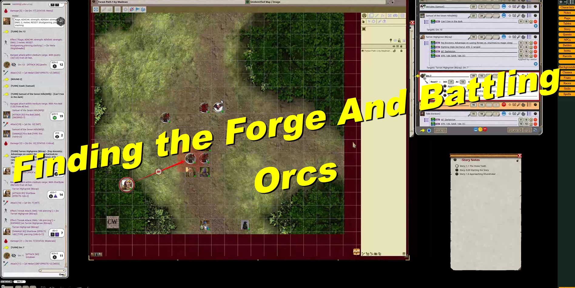 Forge Of Fury Session 1 - Finding The Forge And Battling Orcs - GM ...