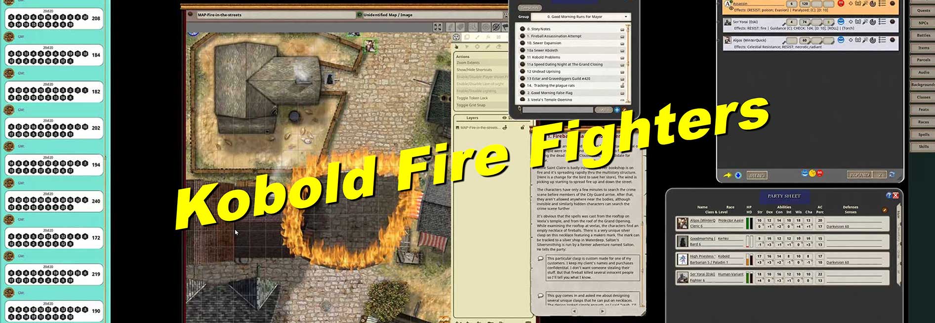 Feathered Friends Waterdeep Session 2 - Kobold Fire Fighters - GM ...