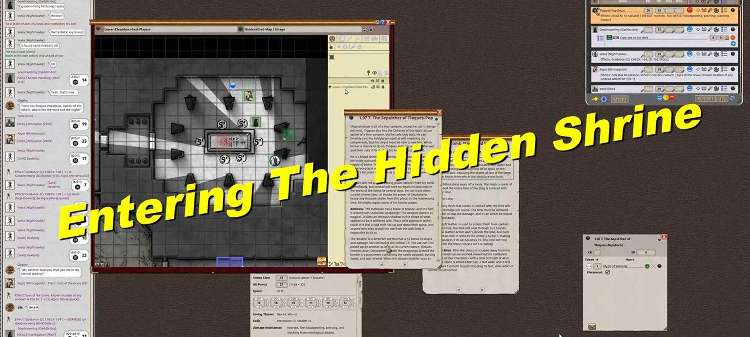 The Hidden Shrine Of Tamoachan Session 1 - GM Wintermute