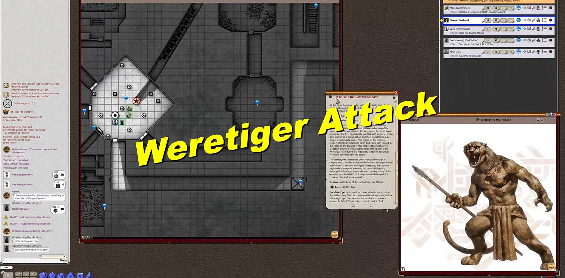The Hidden Shrine Of Tamoachan Session 4 - Weretiger Attack - GM Wintermute