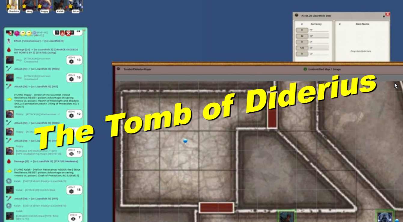 Rise Of Tiamat Session 4 - The Tomb Of Diderius - GM Wintermute