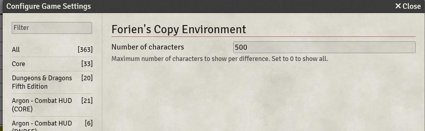 Forien's Copy Envirnoment - GM Wintermute